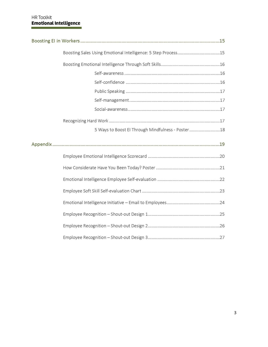 Customize Hr Emotional Intelligence Toolkit Toolkit for Business ...