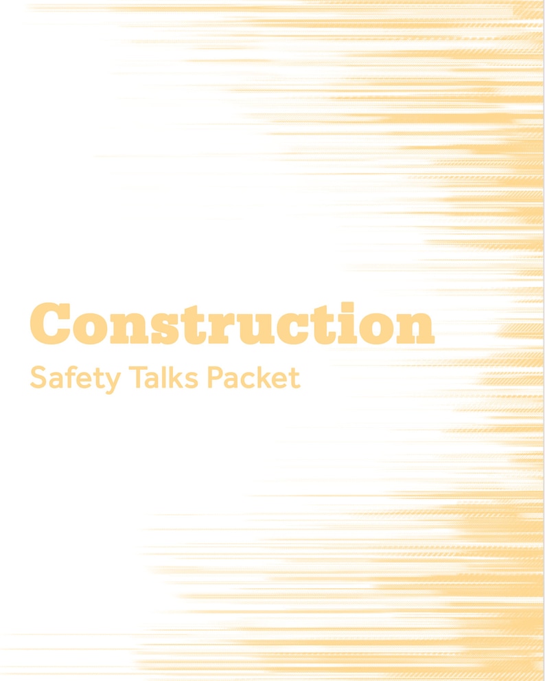 Safety Talk Form Construction Safety Program Site Safety Program Target ...