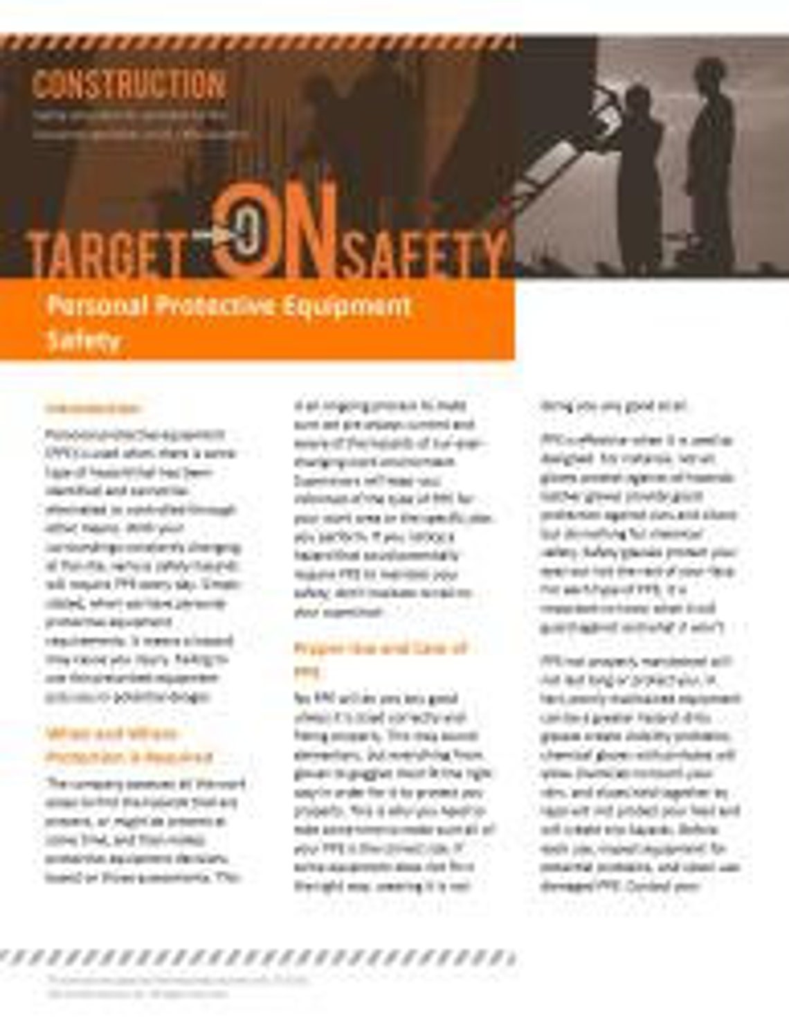 Construction Safety Template Site Safety Template Target on Safety ...