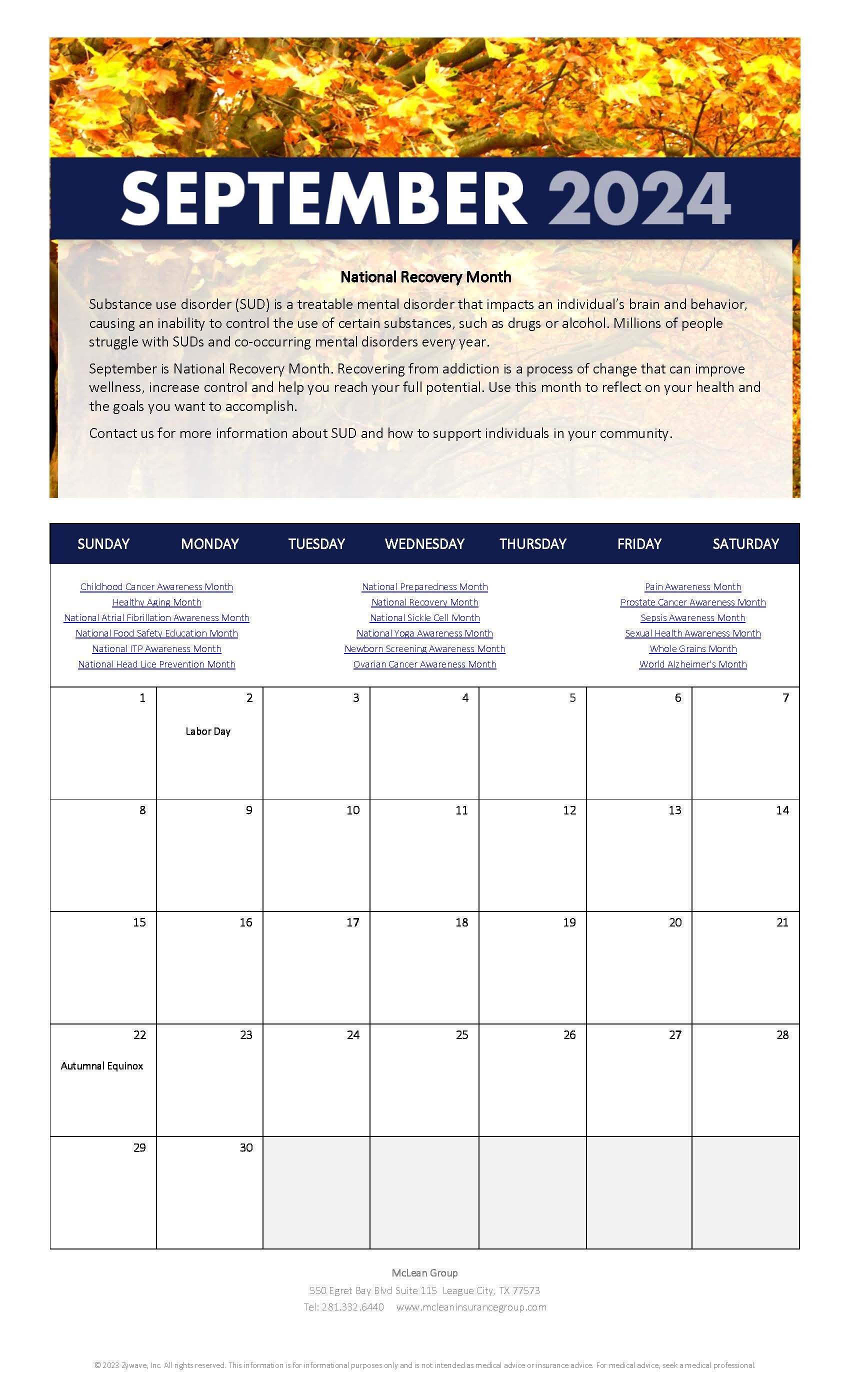 2024 National Health Observances Calendar Months - Etsy