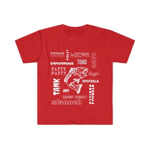Largemouth Bass Word Cloud | White | Funny Fishing T-shirt | Birthday ...