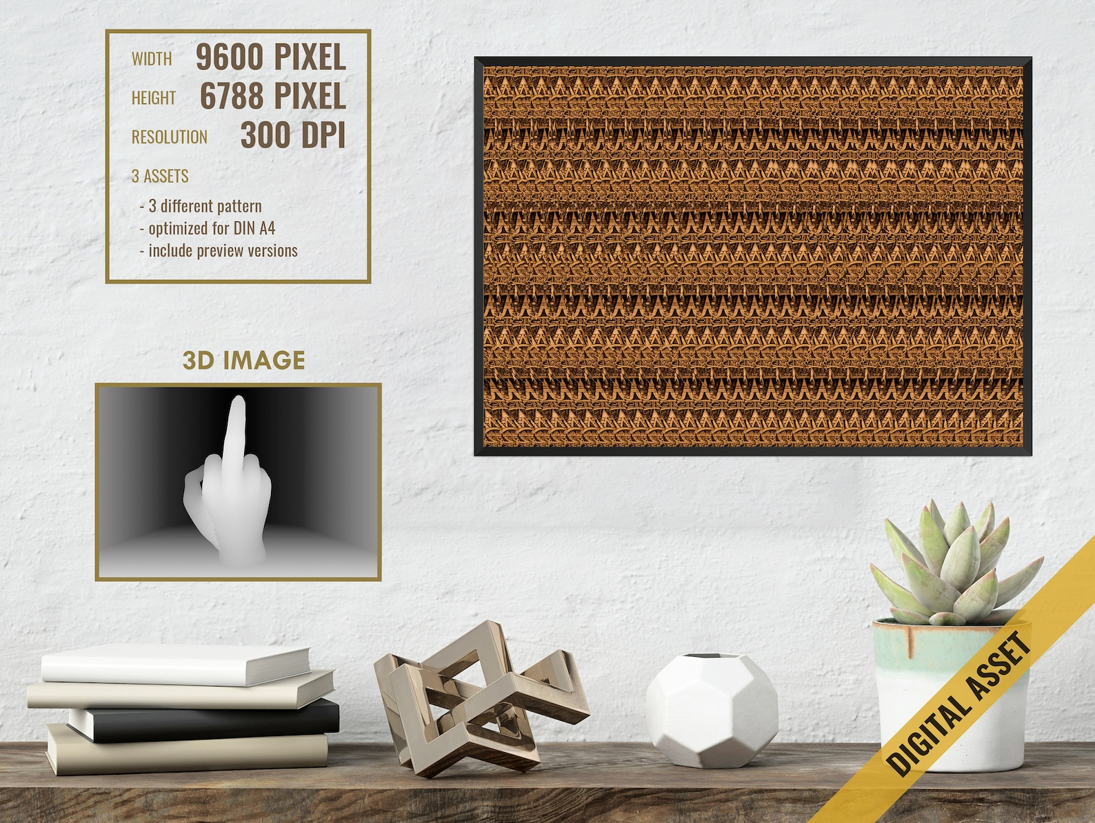 Fuck off 2 - 3D Middle Finger, 3D Stereogram, Optical Illusion, Instant ...