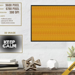 Keep Calm, 3D Stereogram, Optical Illusion, Instant Download, Wall Art ...