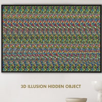 Musical G-key 3D Symbol Stereogram (magic Eye) Image. - Etsy