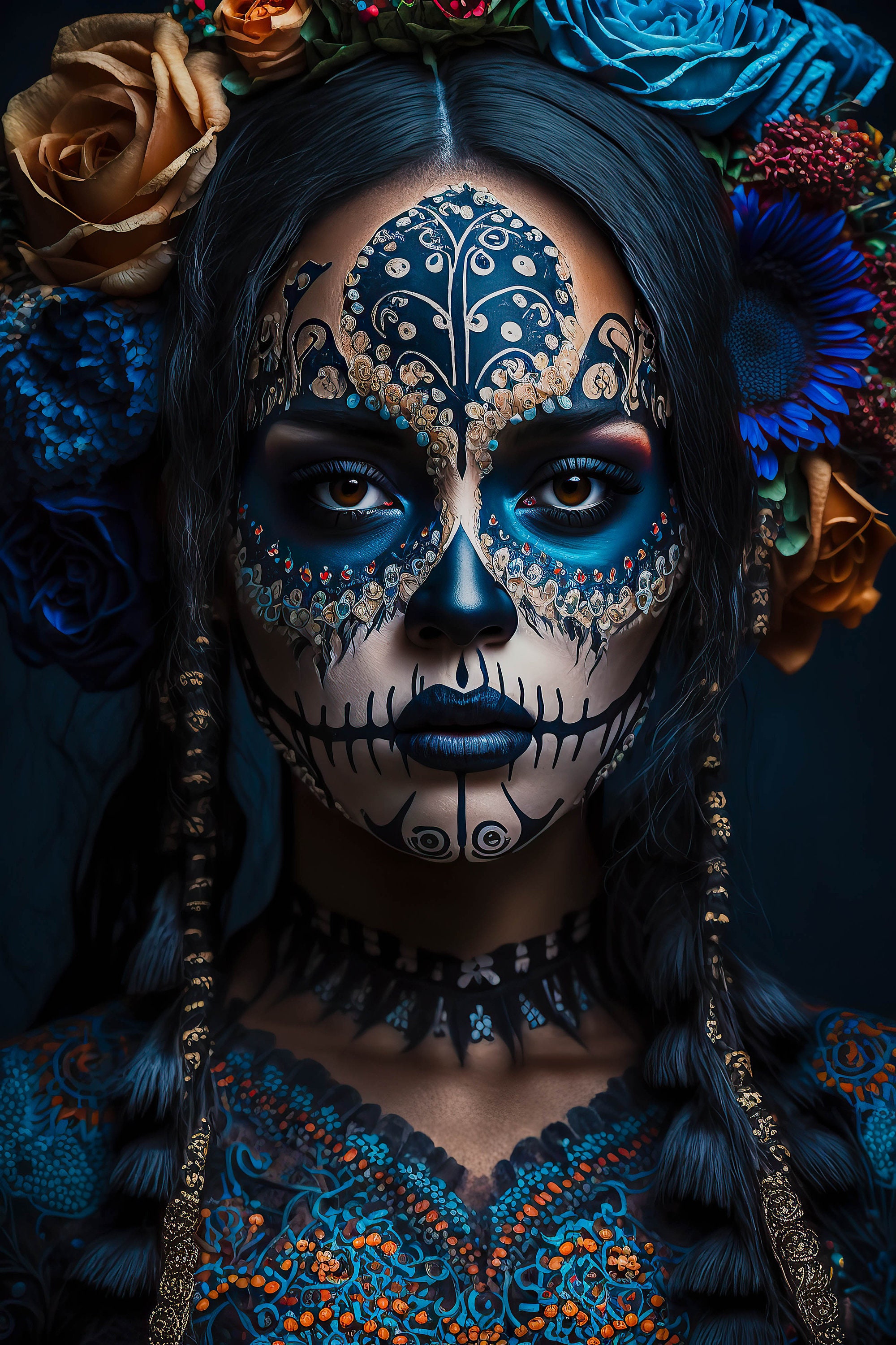 La Catrina Girl 7 Digital Art Print, Wall Art, Digital Download, Home ...