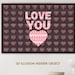Love You, 3D Stereogram, Optical Illusion, Instant Download, Wall Art ...