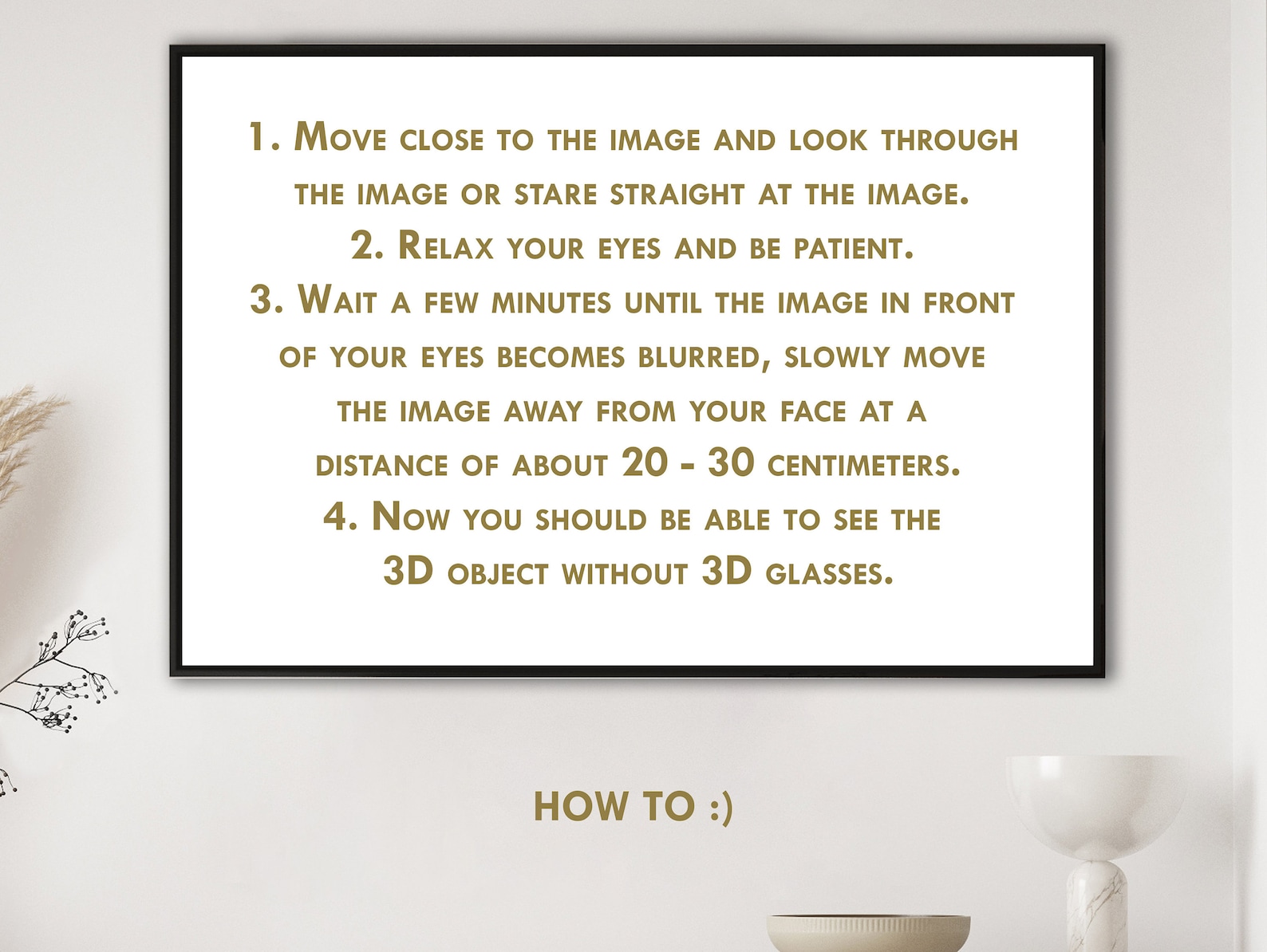Love You, 3D Stereogram, Optical Illusion, Instant Download, Wall Art ...