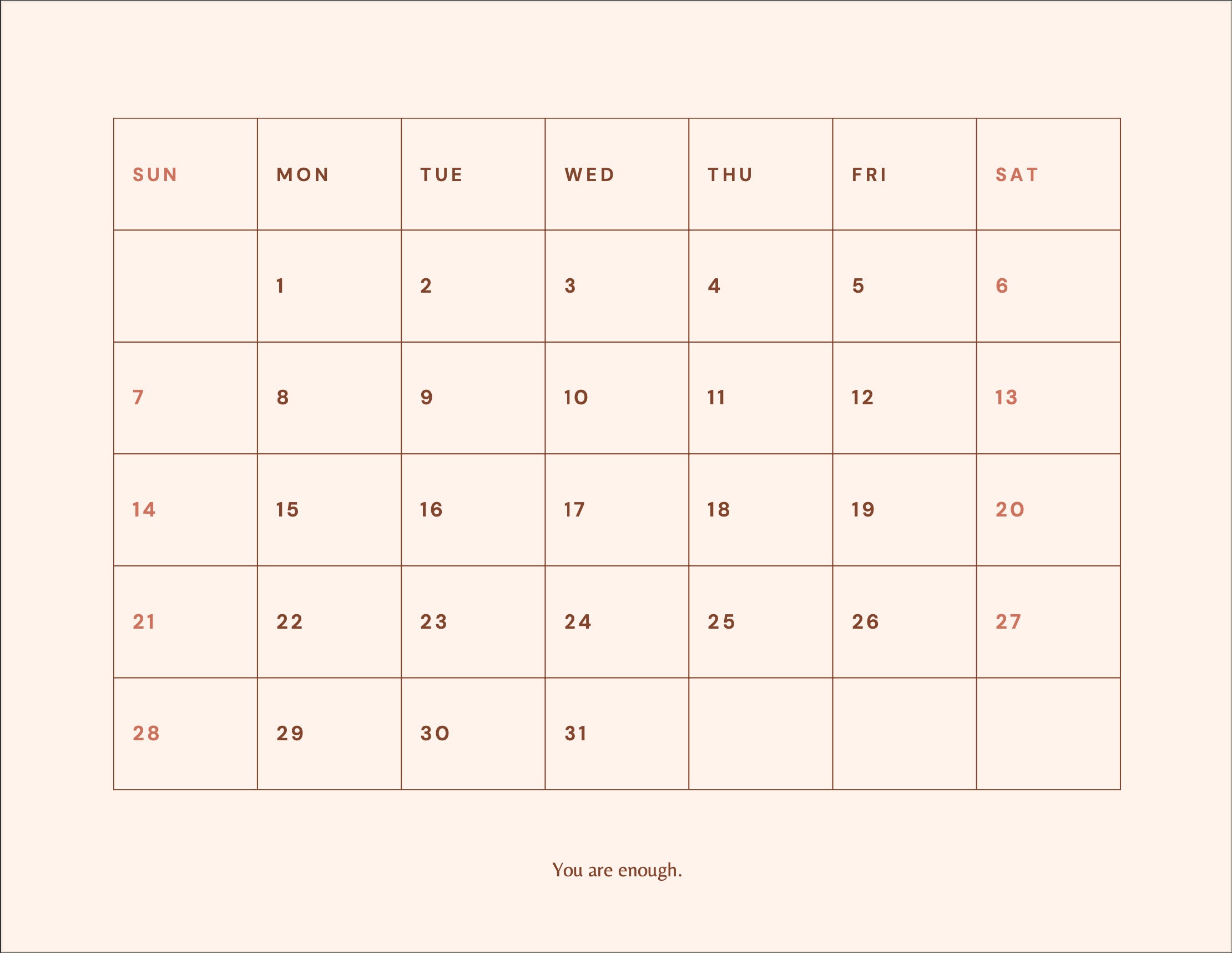 2024 NEW Aesthetic Minimalist Boho Wall Calendar With Photos ...