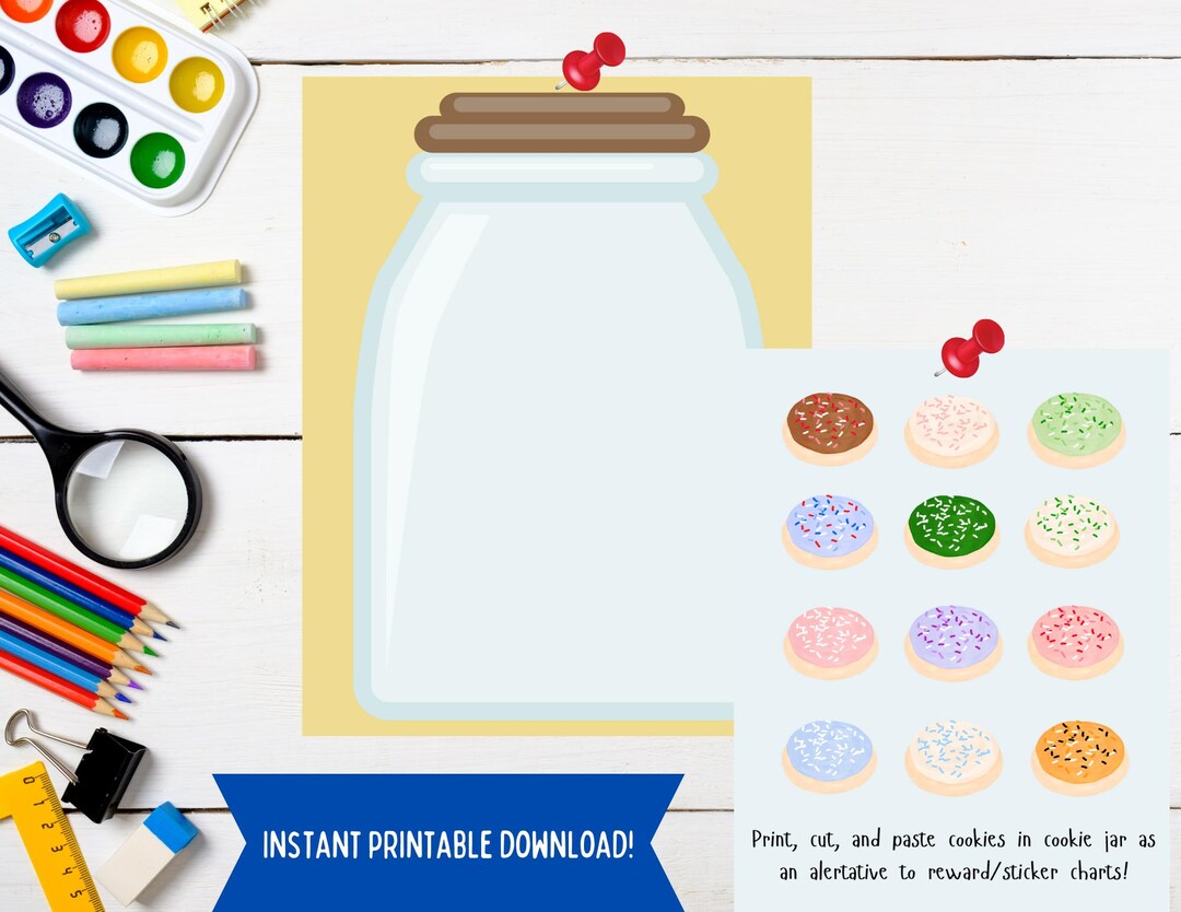 Cookie Jar Reward and Sticker Chart Alternative, Therapeutic Tool for ...