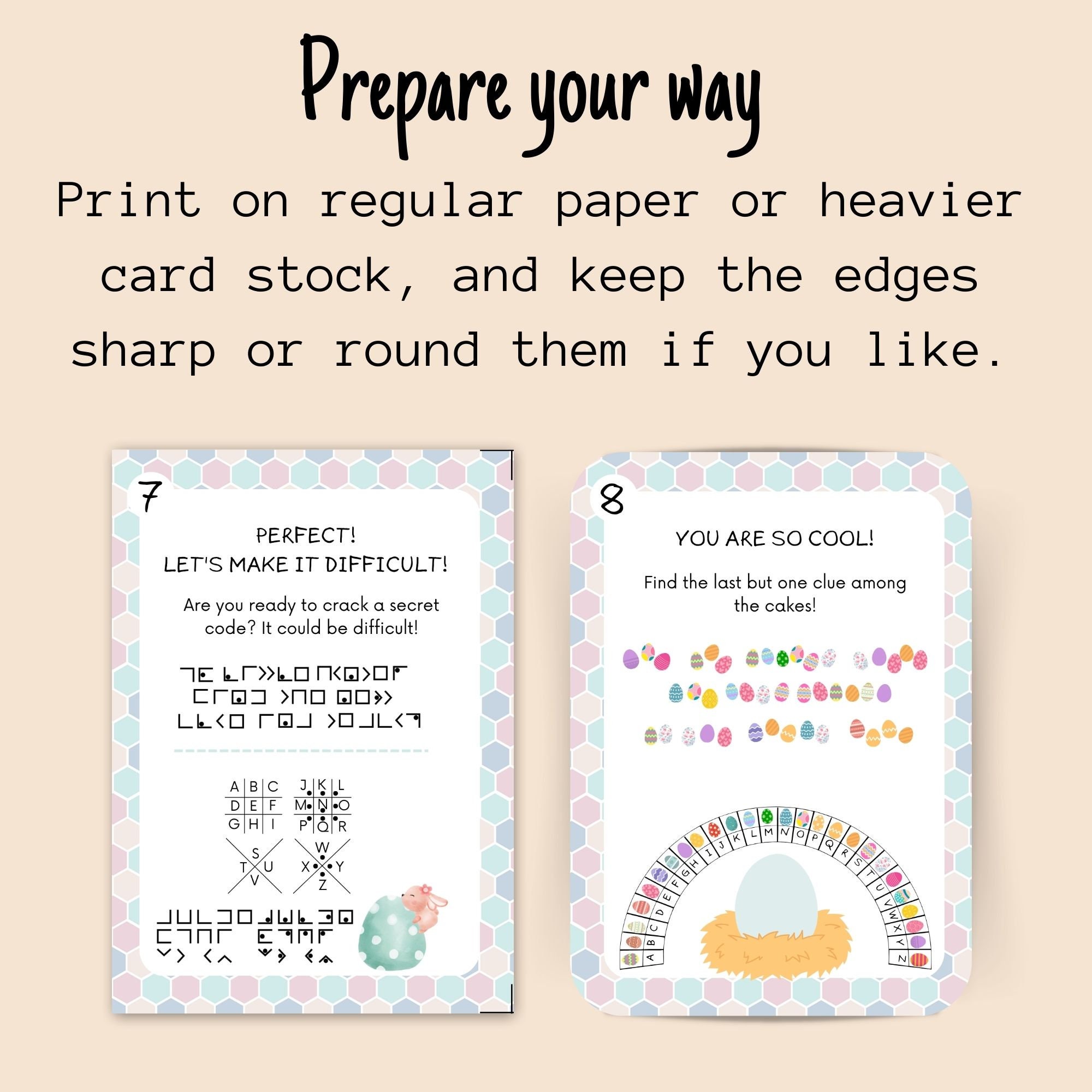 EDITABLE Printable Kids Indoor Easter Egg Hunt Game Bundle, Kids Canva ...