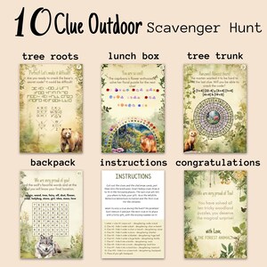 Outdoor Printable Wildlife Detective Scavenger Hunt, Instant Download ...