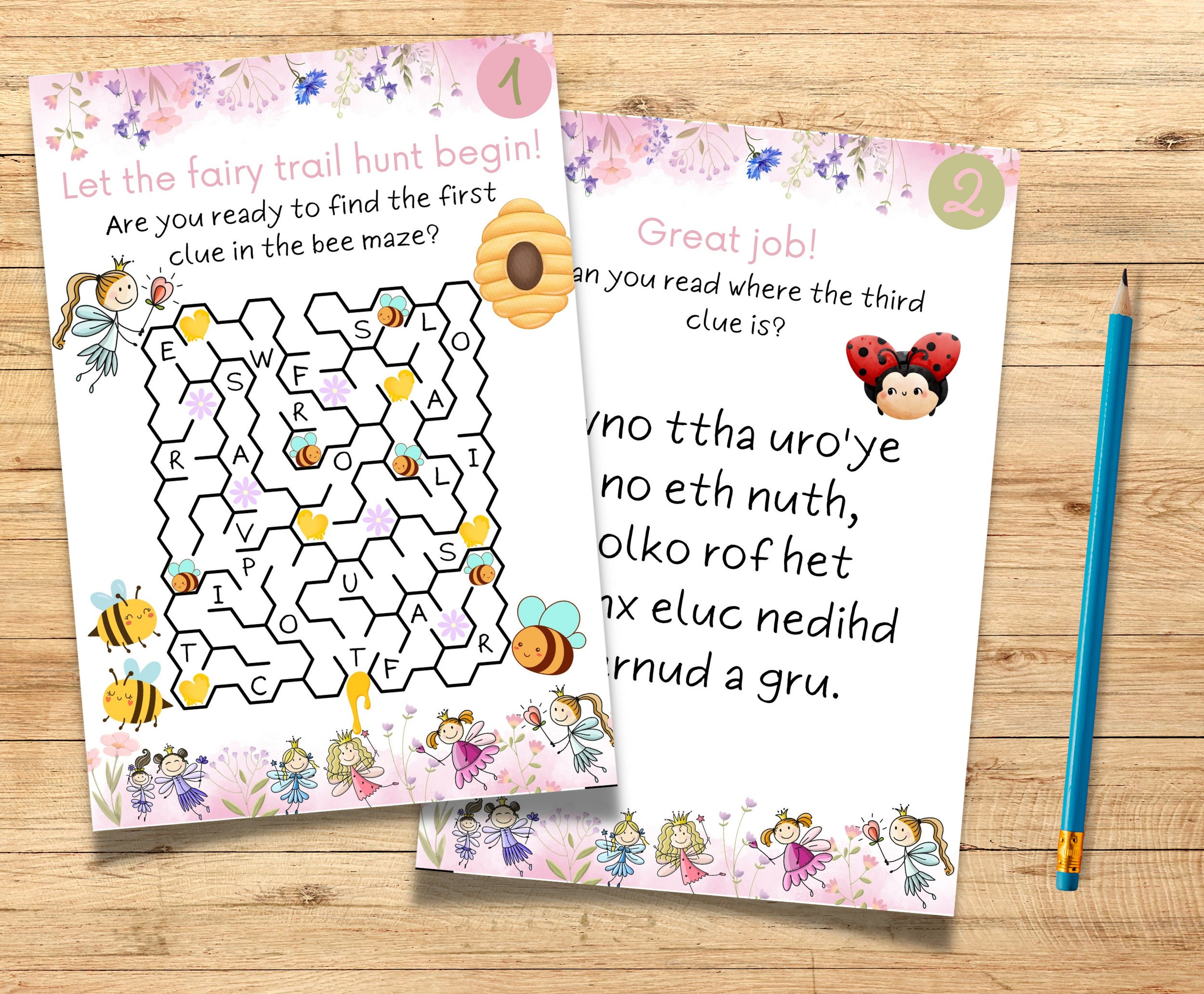 Indoor Printable Fairy Scavenger Hunt, Instant Download Kids in House ...