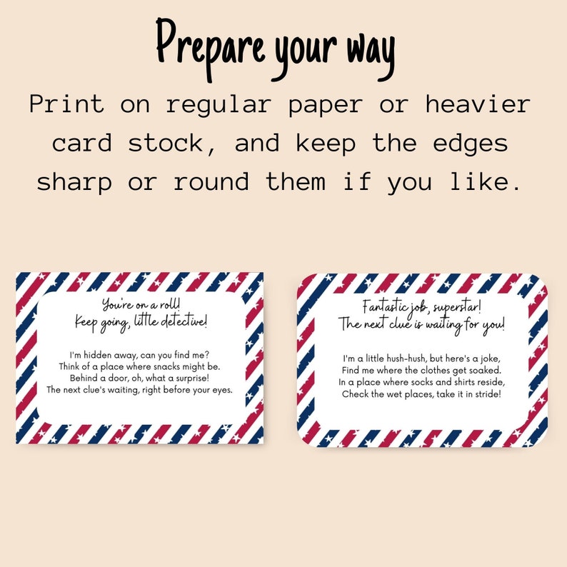 Printable Kids Indoor 50 Clue Easter Riddle Scavenger Hunt, Instant ...