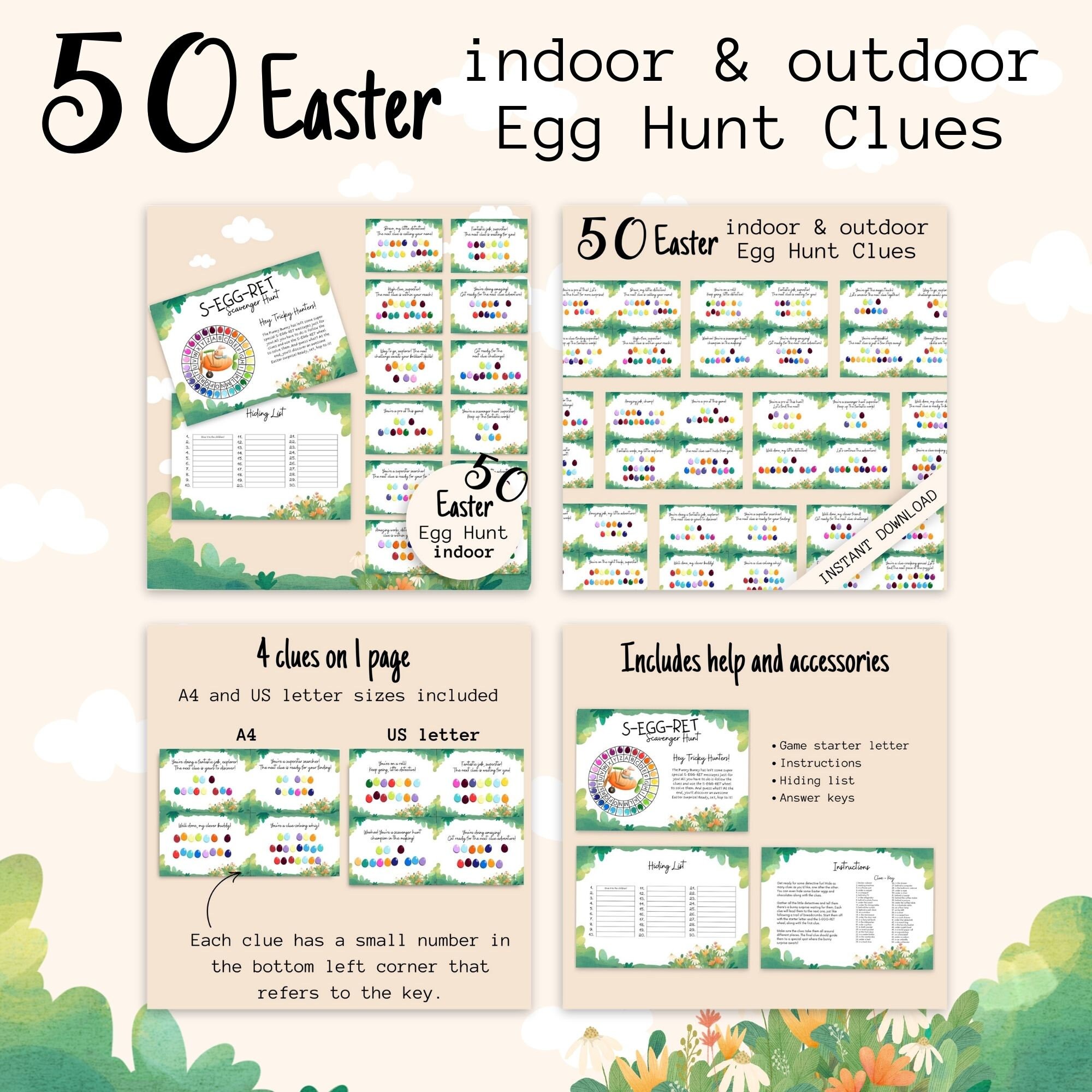 Easter MEGA Bundle With 10+1 Games for Kids, Easter Egg Hunt, Easter ...