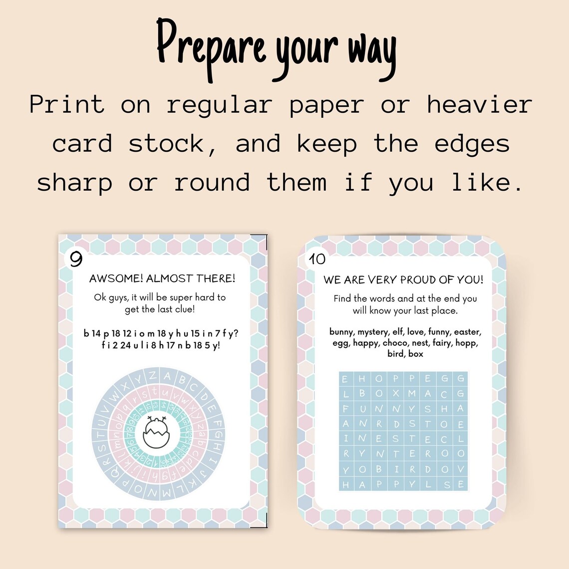 EDITABLE Printable Kids Outdoor Yard Easter Egg Hunt Game Bundle, Kids ...