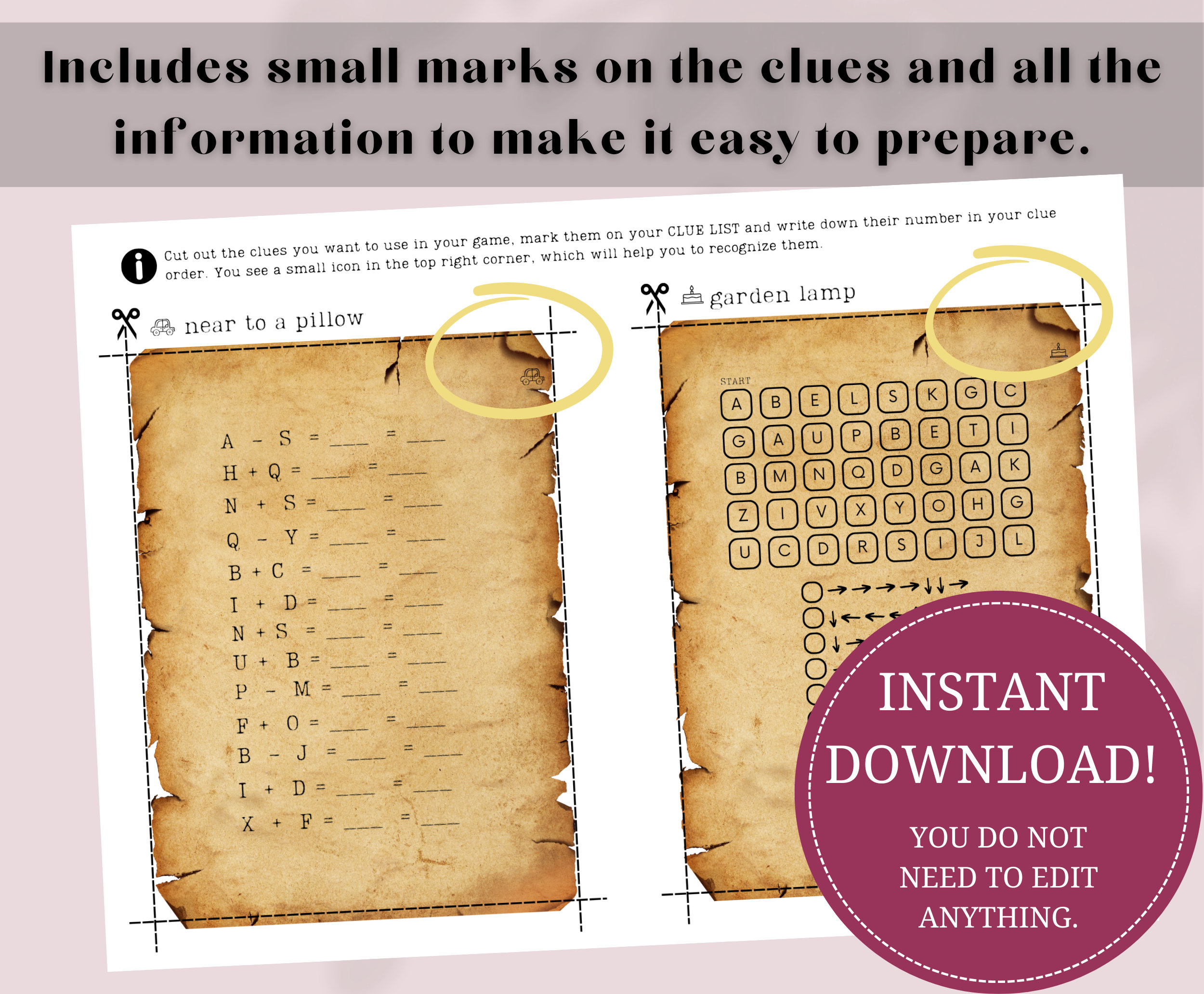 50 Clue Adult Outdoor "the Great Expedition" Scavenger Hunt, Instant ...