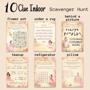 Indoor Printable Princess Secret Castle Scavenger Hunt, Instant ...