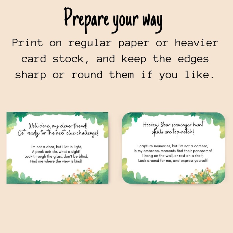 Printable Kids Outdoor 50 Clue Easter Riddle Scavenger Hunt, Instant ...