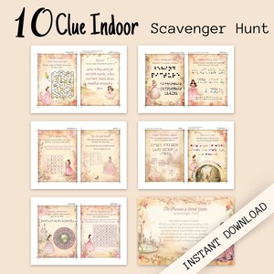 Indoor Printable Princess Secret Castle Scavenger Hunt, Instant ...