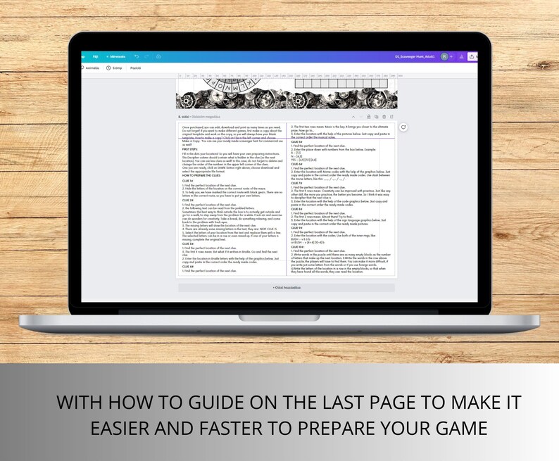 Fully Editable Printable Adult Scavenger Hunt Template, Personalizable ...
