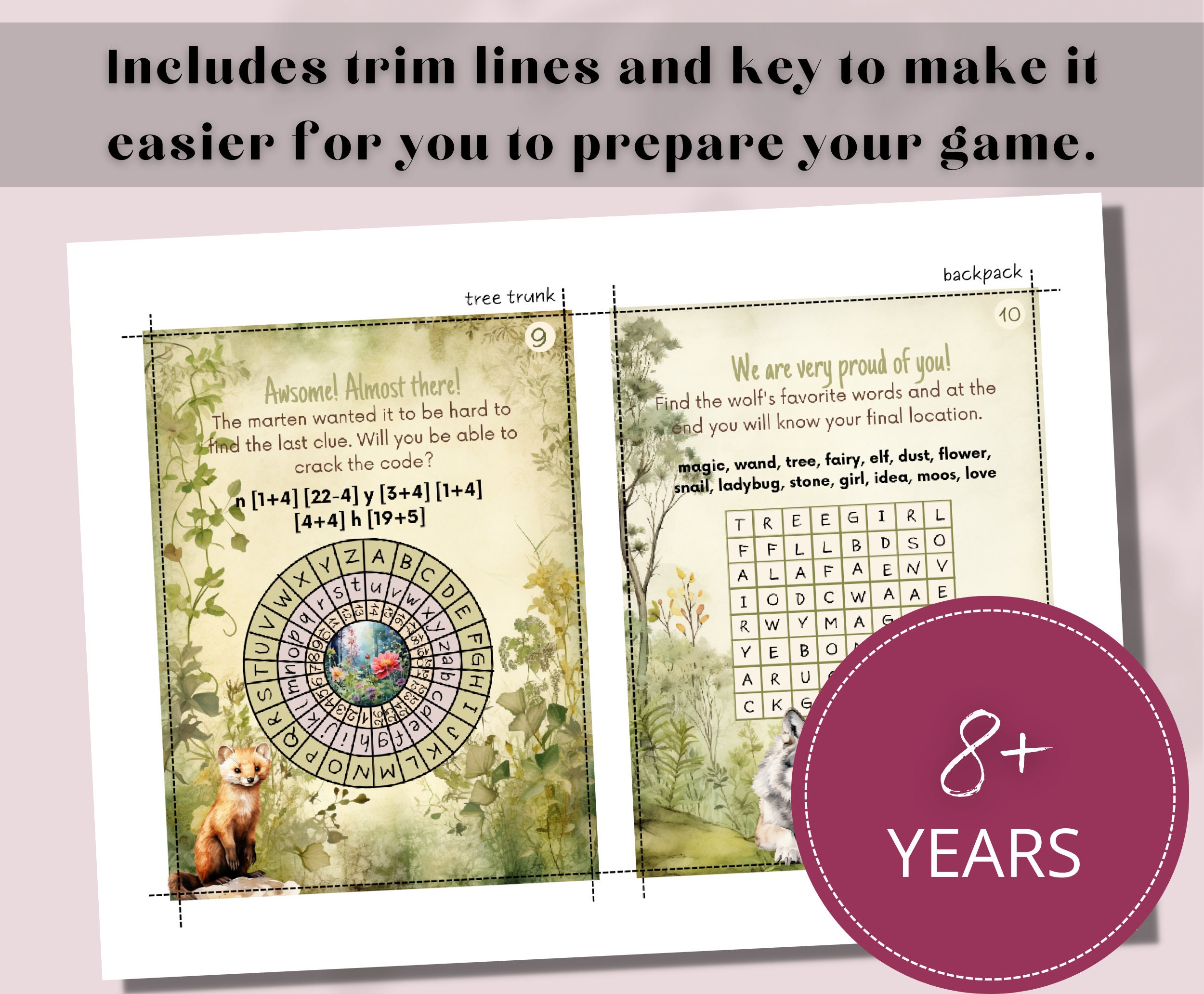 Outdoor Printable Wildlife Detective Scavenger Hunt, Instant Download ...