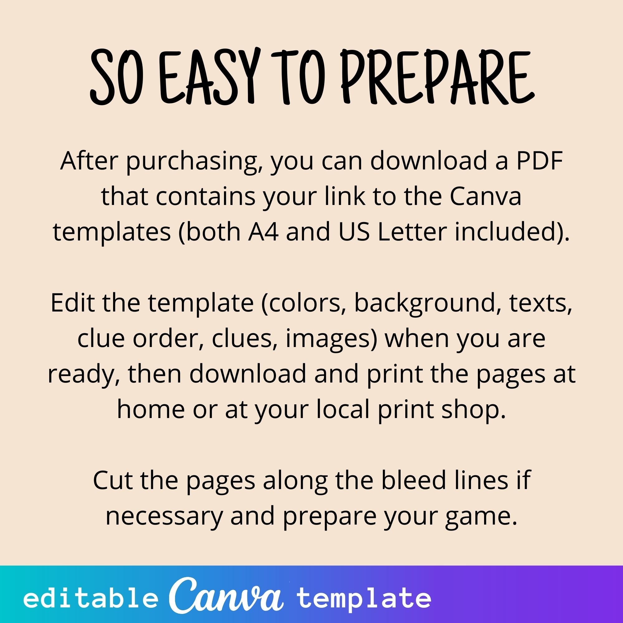 EDITABLE Printable Kids Indoor Easter Egg Hunt Game Bundle, Kids Canva ...