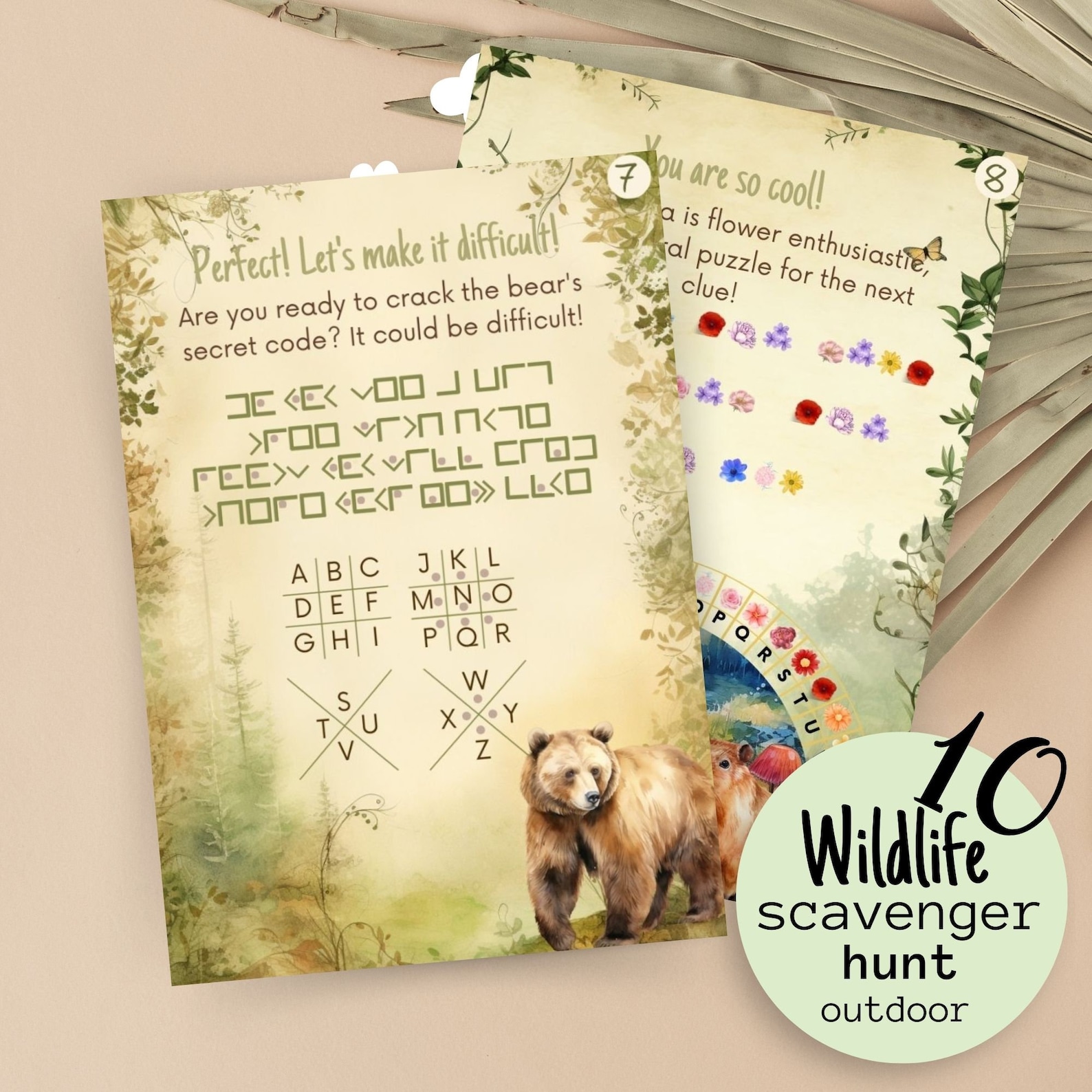 Outdoor Printable Wildlife Detective Scavenger Hunt, Instant Download ...
