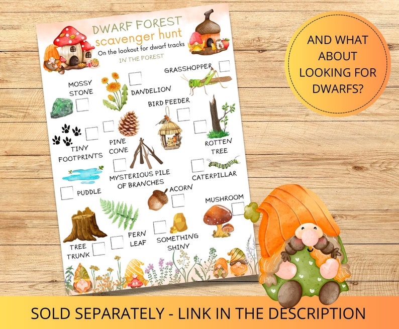 Printable Fairy Scavenger Hunt, Instant Download Kids Forest Game ...