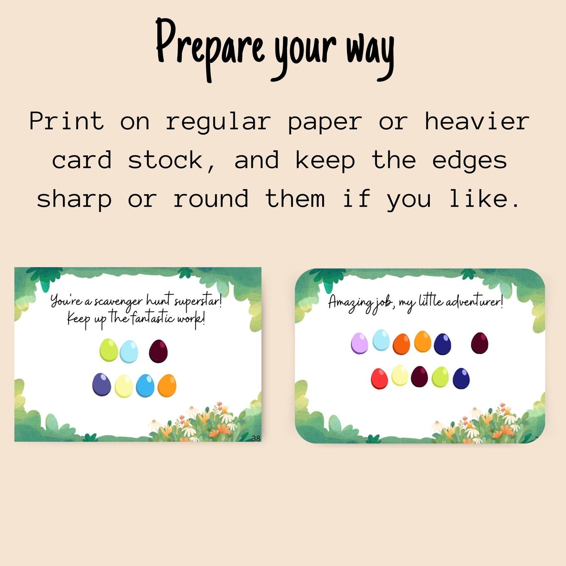 S-EGG-RET Printable Kids Indoor 50 Clue Easter Egg Scavenger Hunt ...