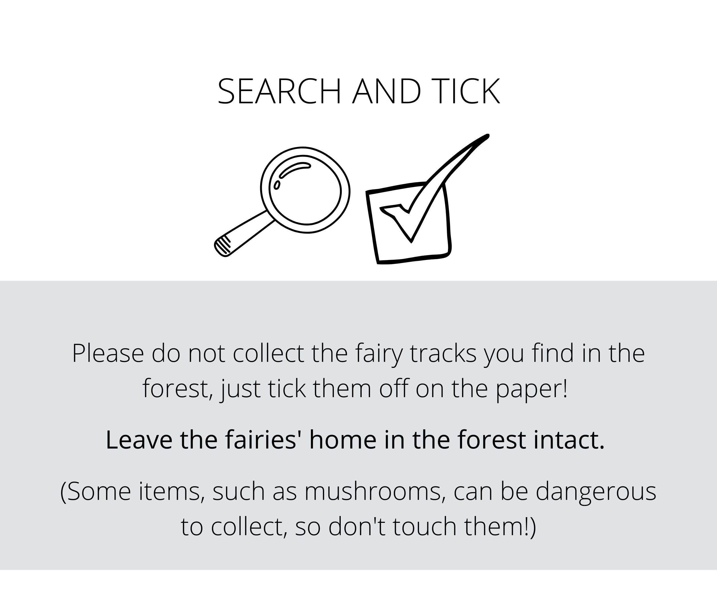 Printable Fairy Scavenger Hunt, Instant Download Kids Forest Game ...