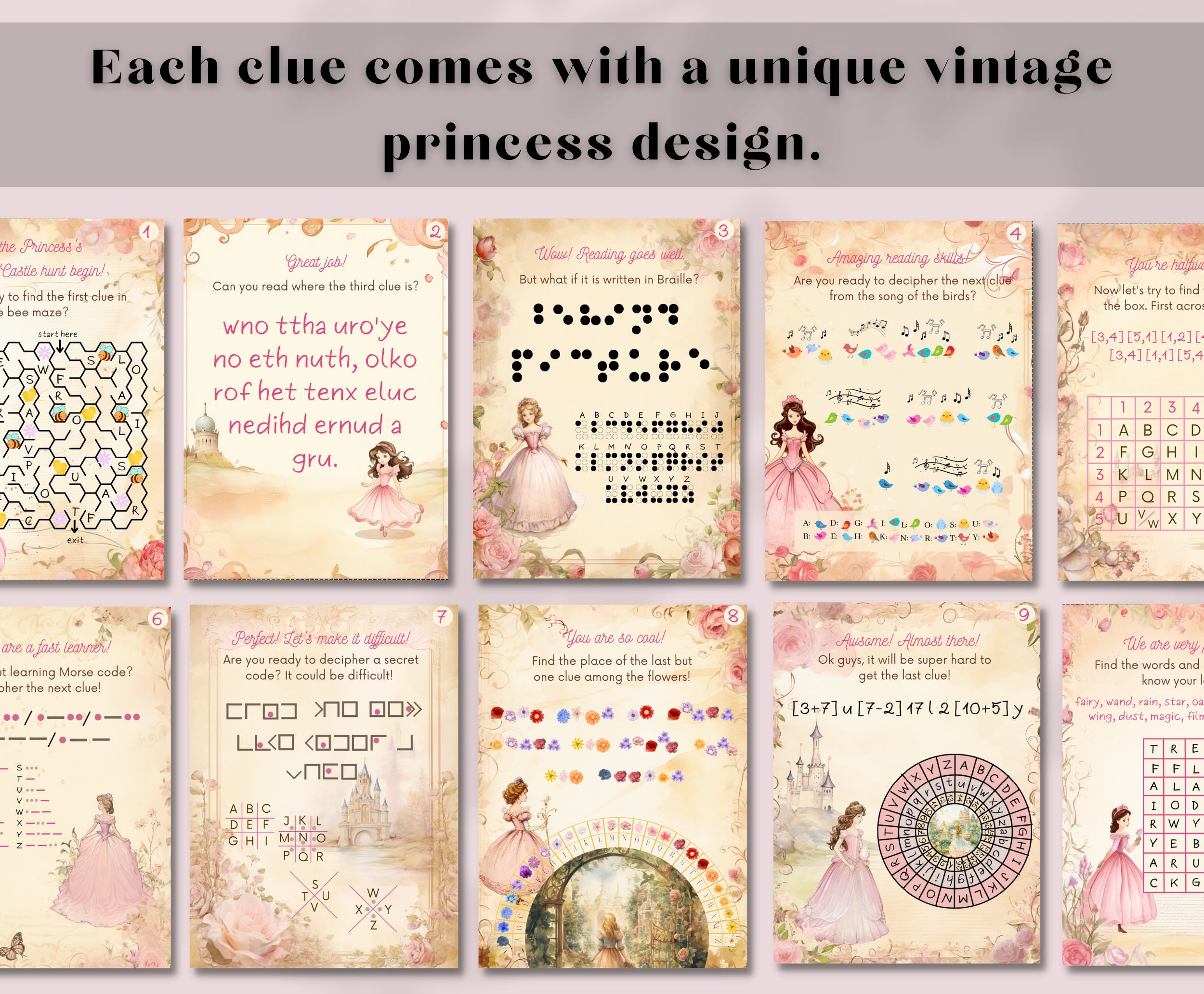 Indoor Printable Princess Secret Castle Scavenger Hunt - Etsy