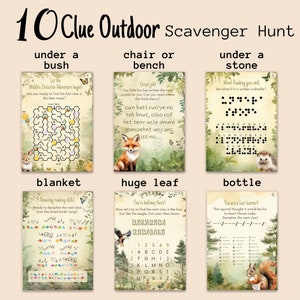 Outdoor Printable Wildlife Detective Scavenger Hunt, Instant Download ...