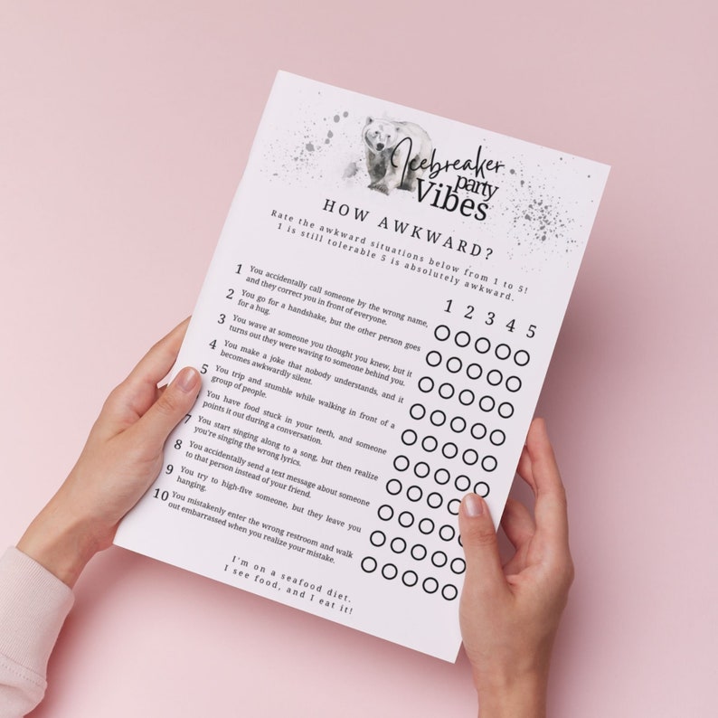 30pc Icebreaker Adult Party Games Bundle, Printable Ice Breaker ...