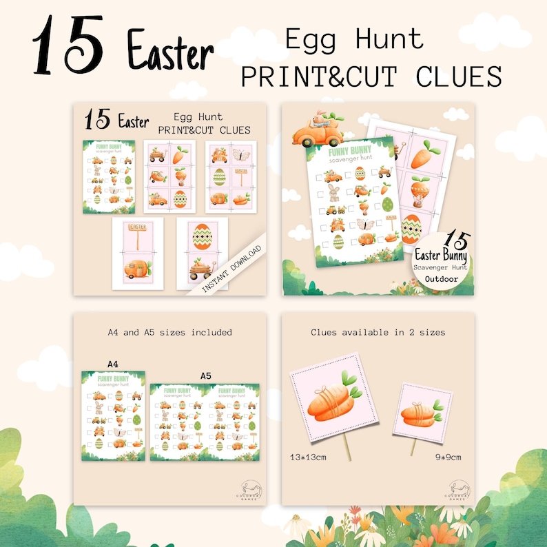 Easter MEGA Bundle With 10+1 Games for Kids, Easter Egg Hunt, Easter ...