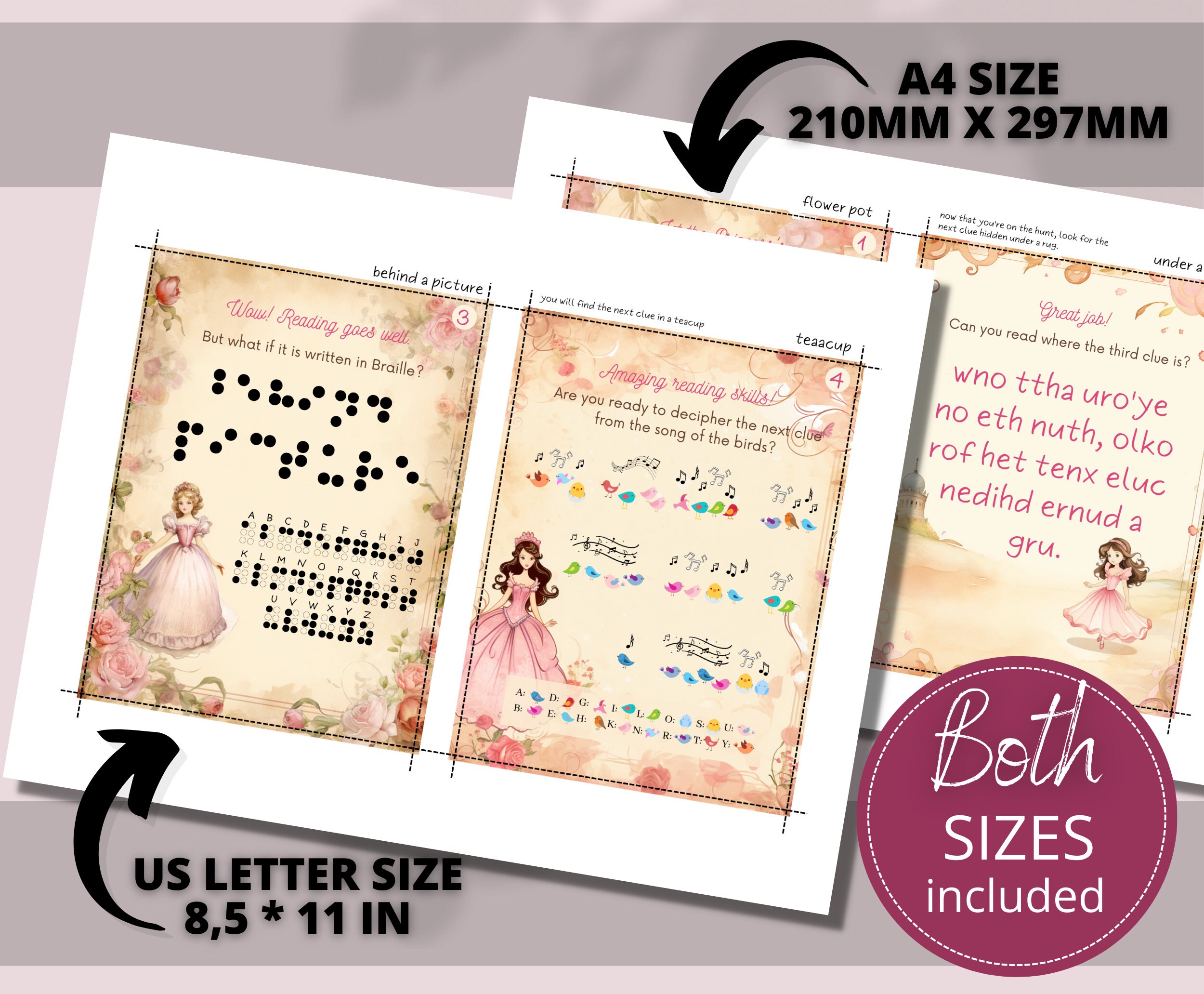 Indoor Printable Princess Secret Castle Scavenger Hunt - Etsy