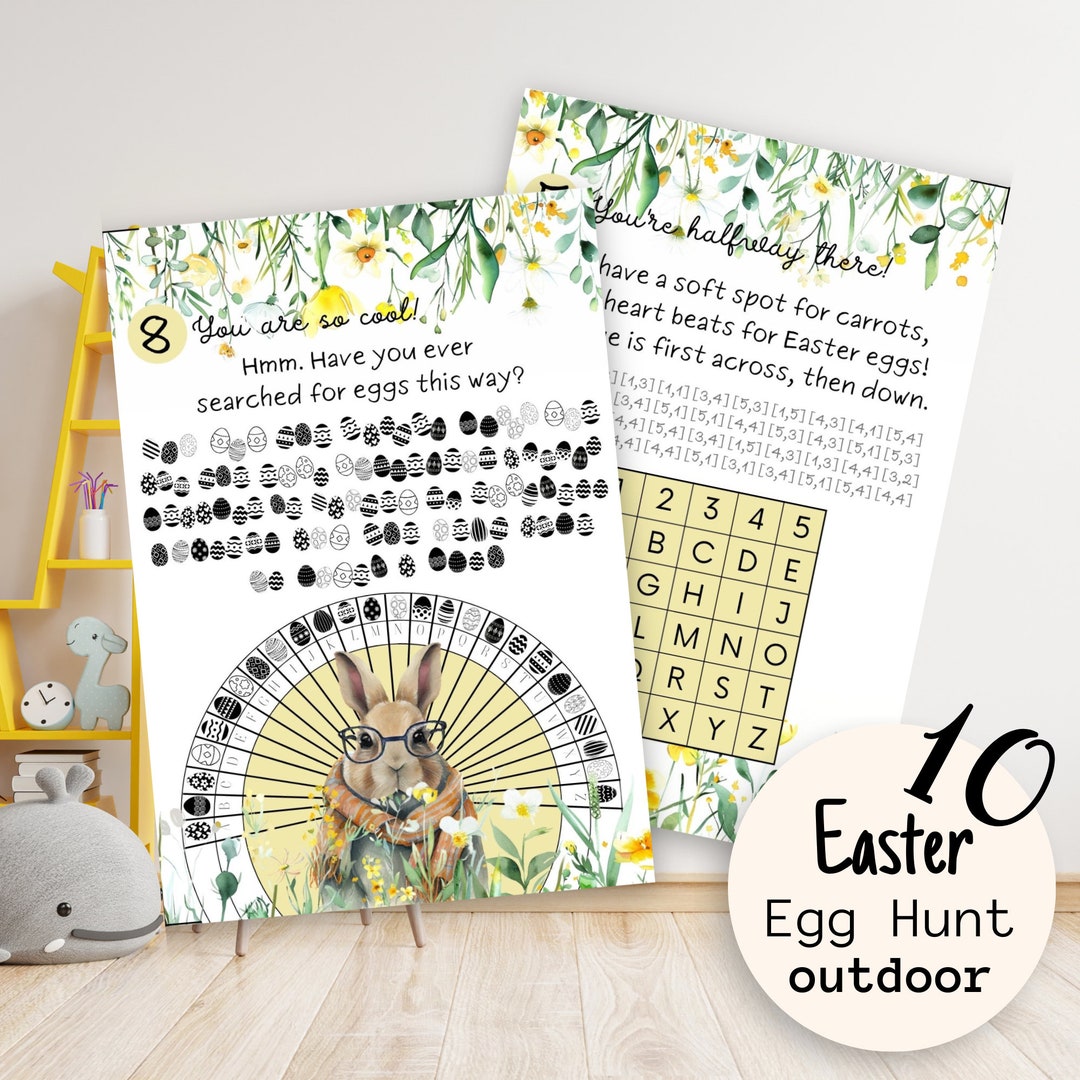 Printable Teen & Adult Outdoor Easter Scavenger Hunt, Instant Download ...