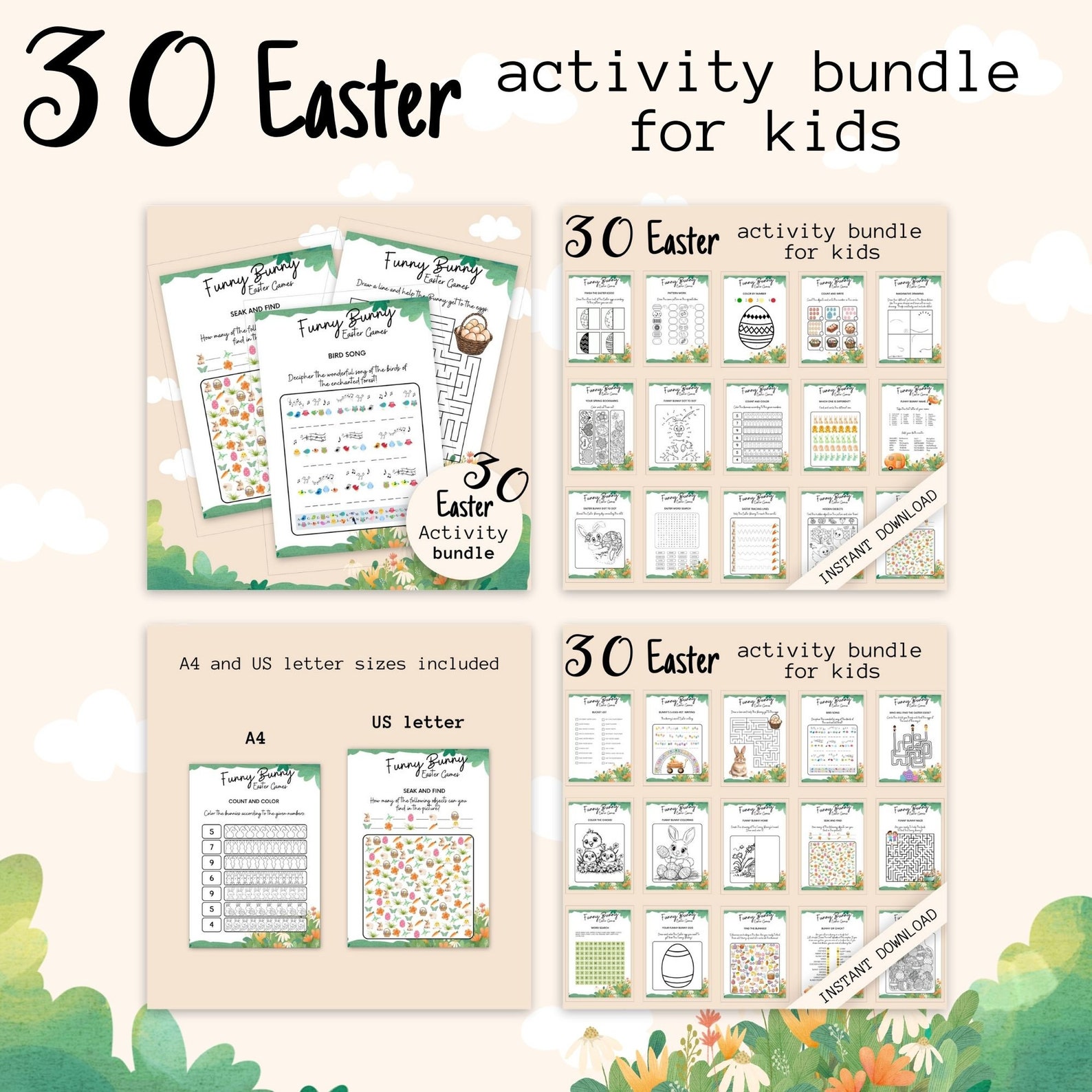 Easter MEGA Bundle With 10+1 Games for Kids, Easter Egg Hunt, Easter ...