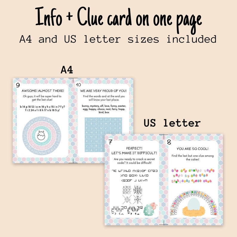 EDITABLE Printable Kids Outdoor Yard Easter Egg Hunt Game Bundle, Kids ...