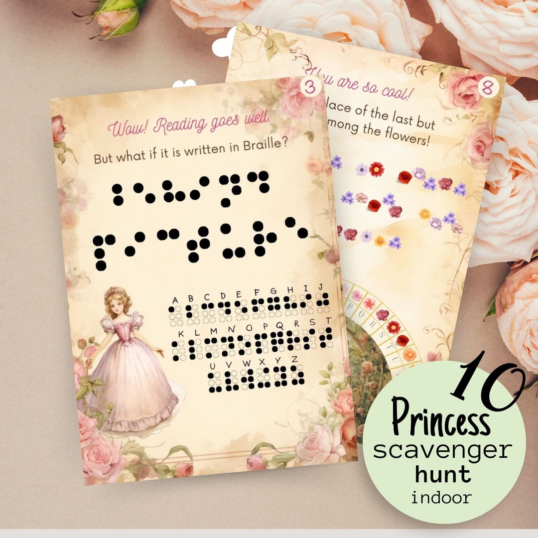 Indoor Printable Princess Secret Castle Scavenger Hunt, Instant ...