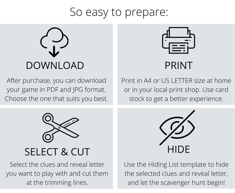 50 Clue Surprise Reveal Indoor Riddle Scavenger Hunt for Siblings ...