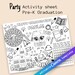EDITABLE Kids Pre-k School Graduation Party Activity Sheet ...