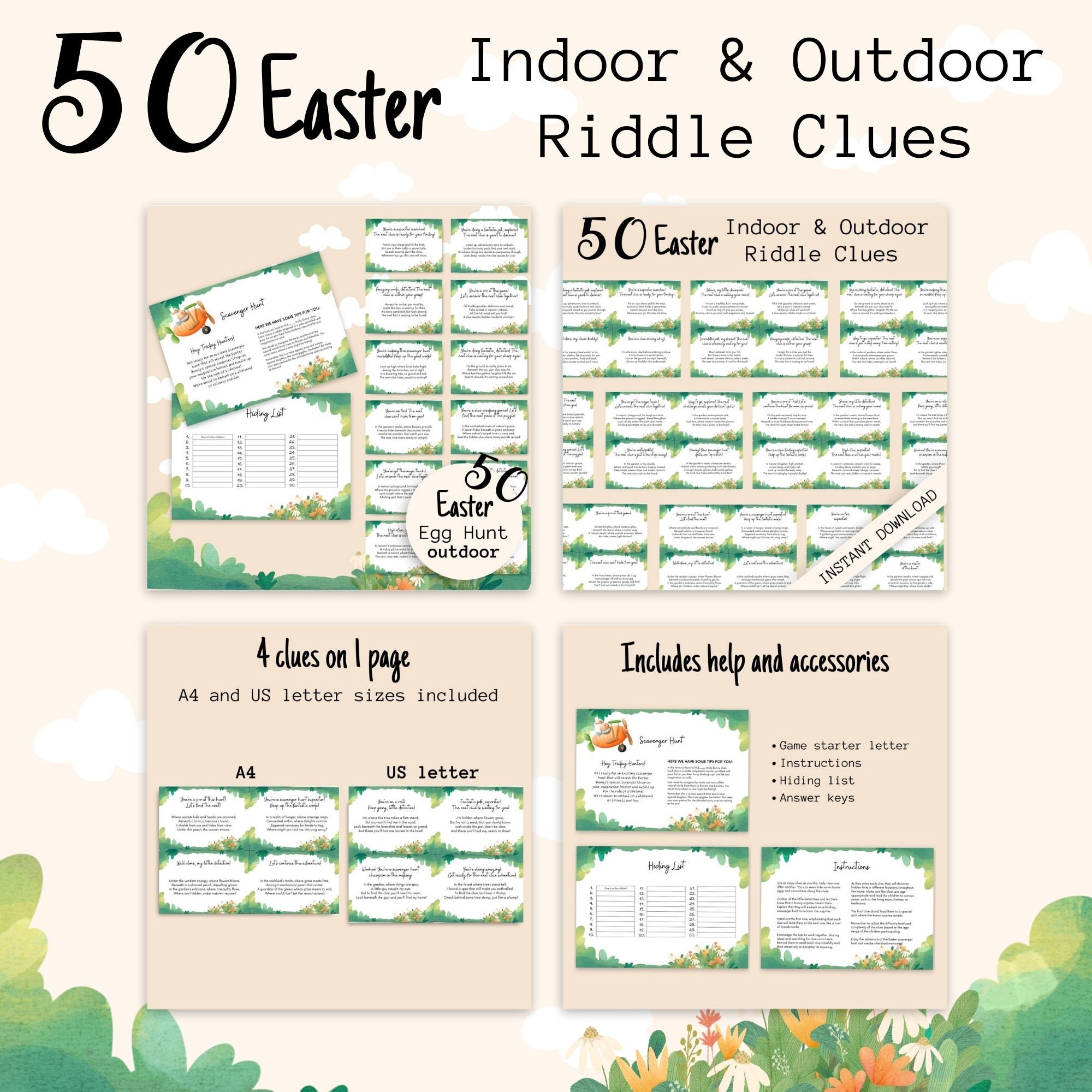 Easter MEGA Bundle With 10+1 Games for Kids, Easter Egg Hunt, Easter ...