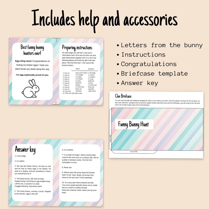 2024 EDITION Editable Printable Teen & Adult Indoor Easter Egg Hunt ...