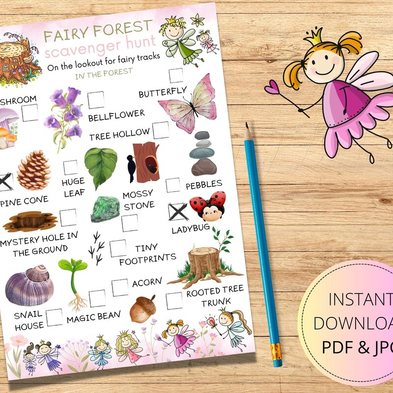 Fairy Scavenger Hunt - Etsy