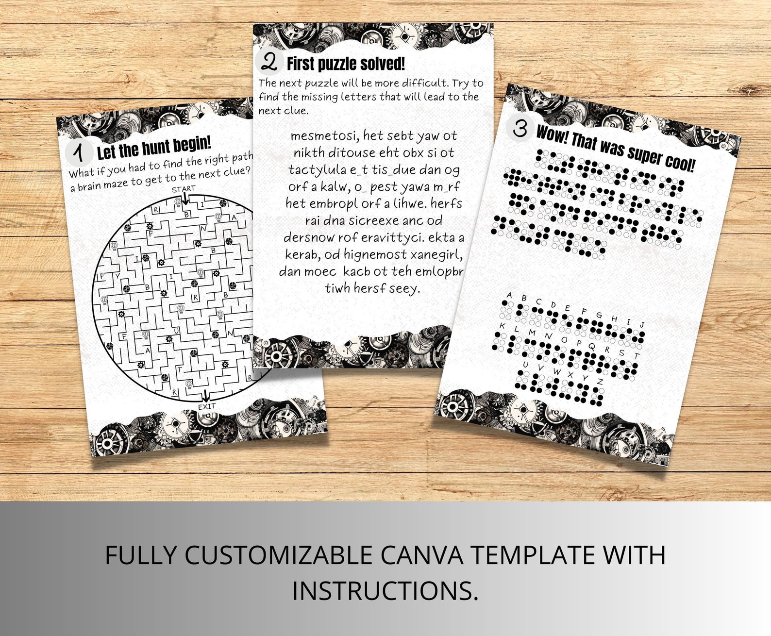 Fully Editable Printable Adult Scavenger Hunt Template, Personalizable ...