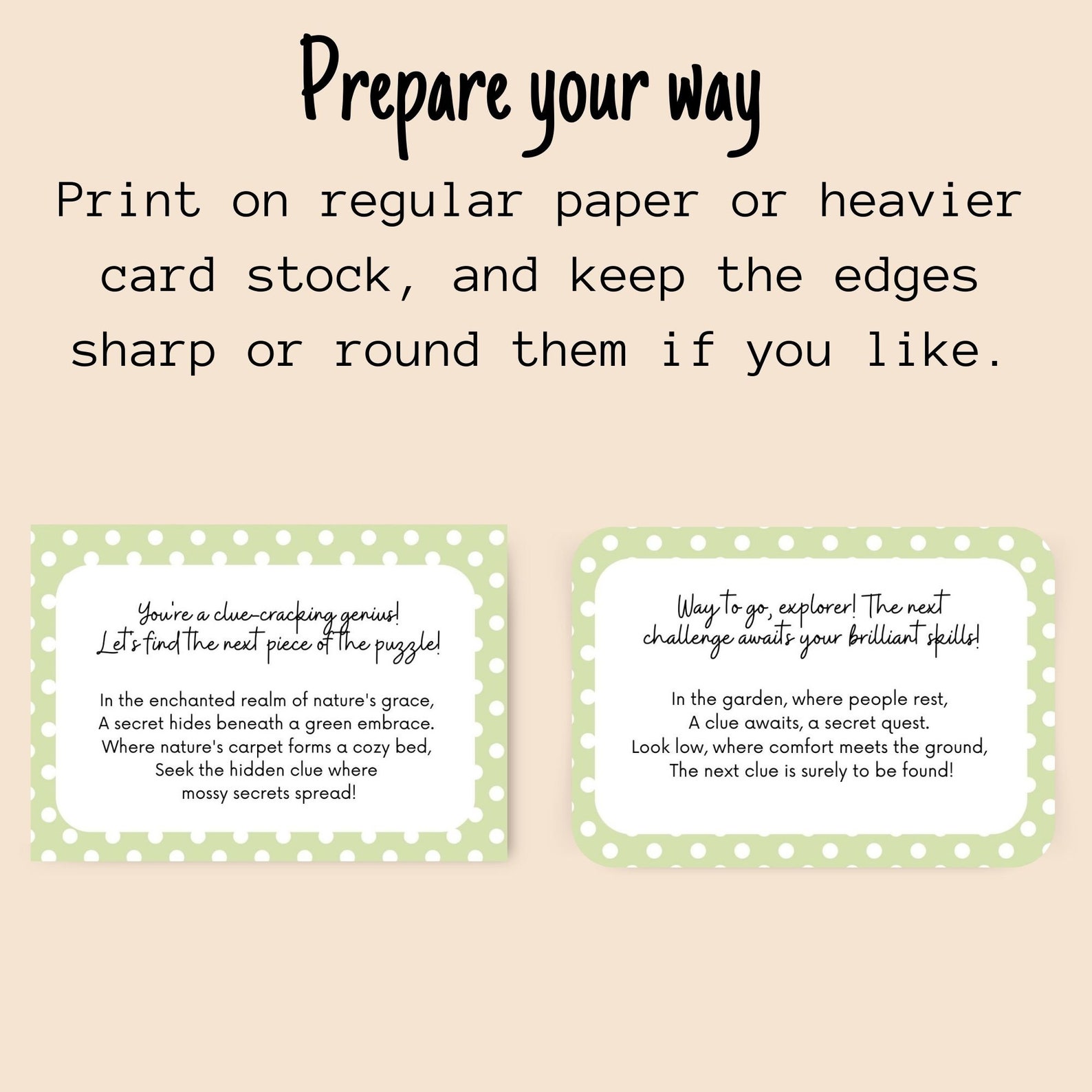 Pregnancy Reveal Outdoor Scavenger Hunt for Siblings, Treasure Hunt ...