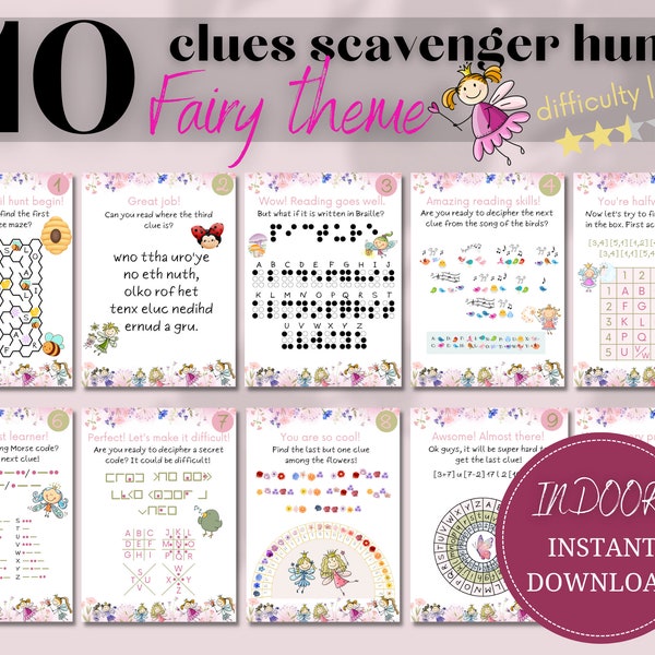 Fairy Scavenger Hunt - Etsy