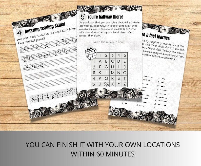 Fully Editable Printable Adult Scavenger Hunt Template, Personalizable ...
