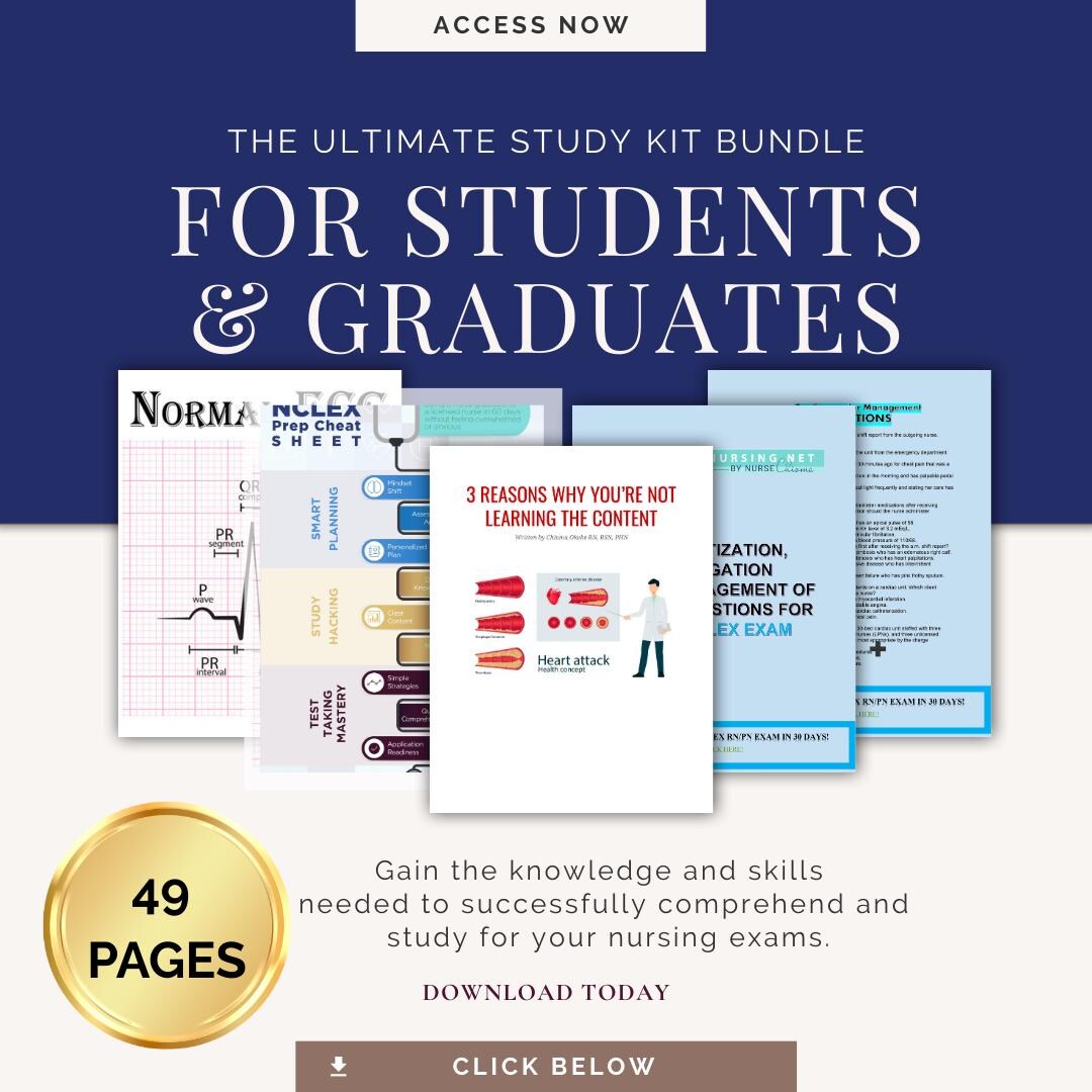 Nursing School Study Kit – NCLEX Prep, EKG Interpretation (digital ...