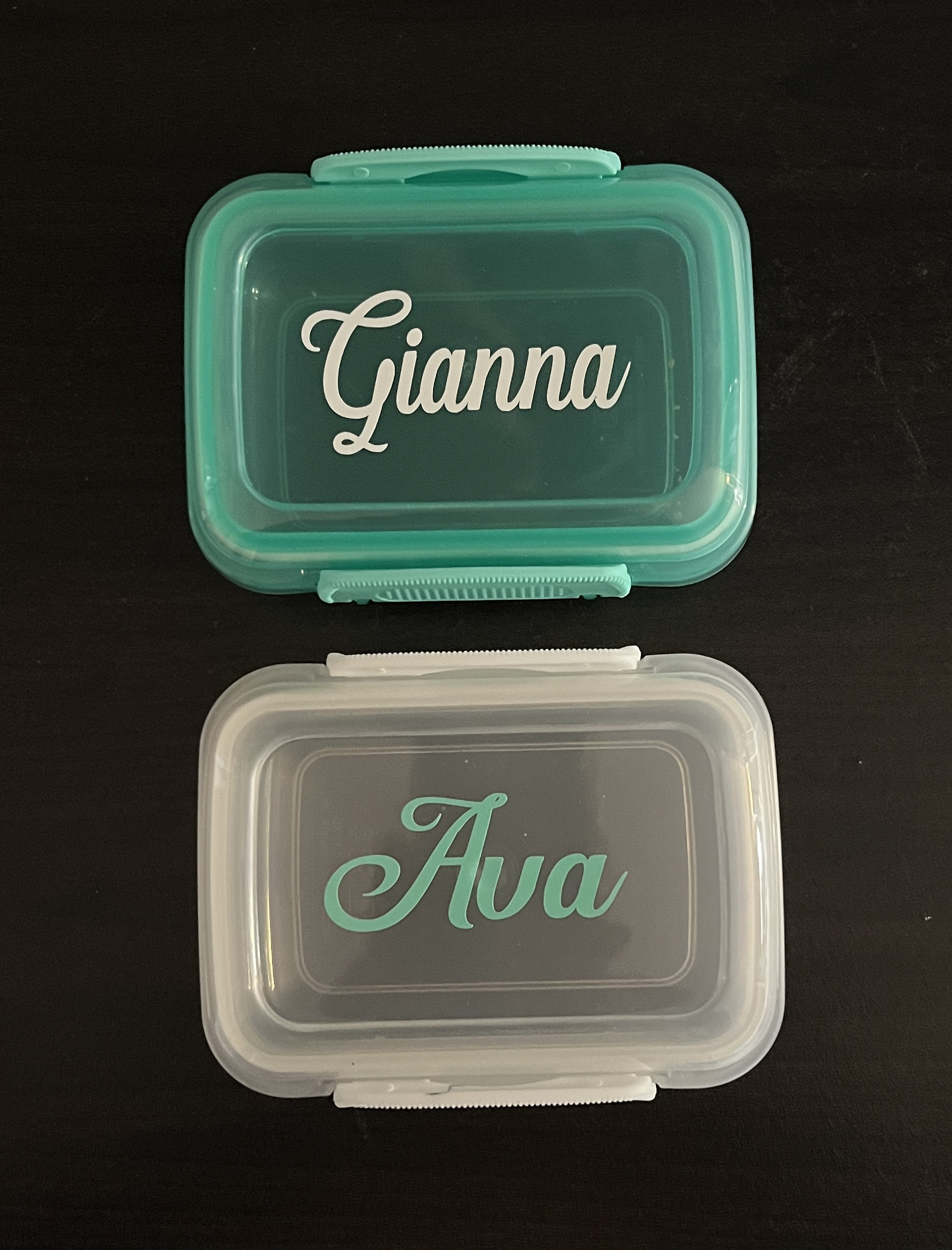 Set of 2 Personalized Snack or Crayon Boxes - Etsy
